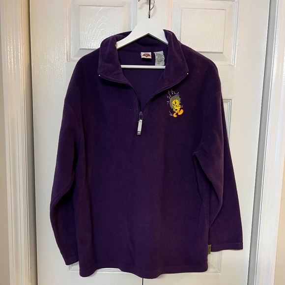 Warner Bros. | Tops | Warner Bros Looney Tunes Vintage Tweety Purple ...